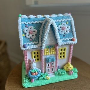 Holiday | Easter Spring Home Village House Bunny Chick Glitter Clay ...